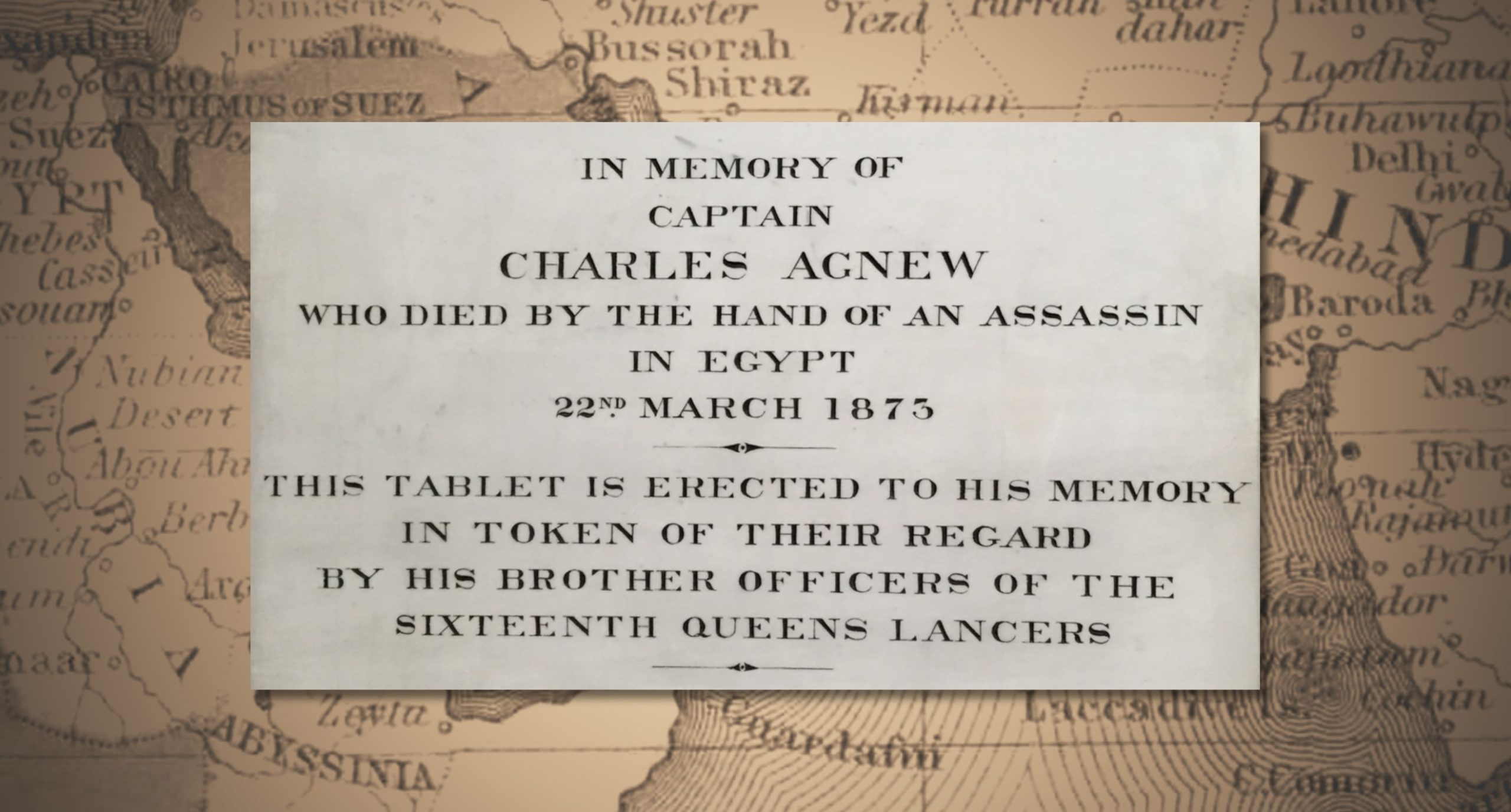 British captain killed by ‘assassin’ in Egypt brought to life in new ...