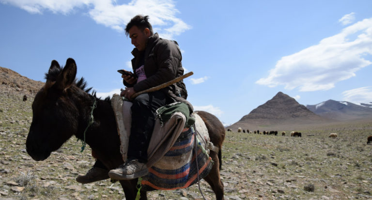 Moving exhibition shows encroachment of smartphone addiction into rural ...